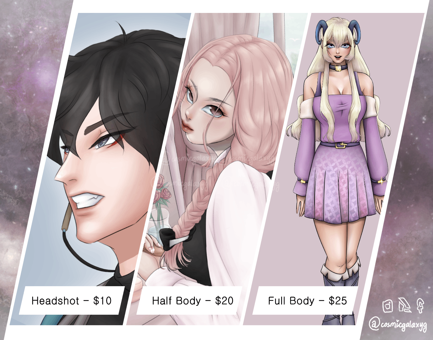 cosmicgalaxyg's Commission Form | Artistree